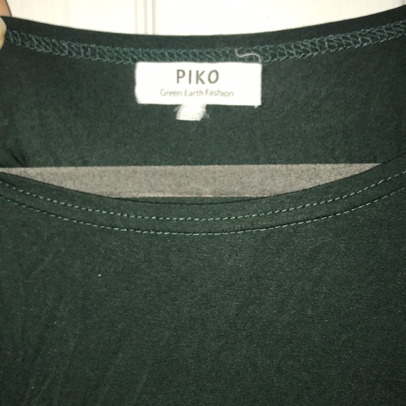 Piko 1988 | Dresses | Dark Green Long Sleeve Piko Dress | Poshmark